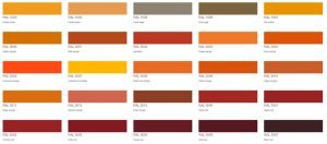 RAL Colour Chart from Renka